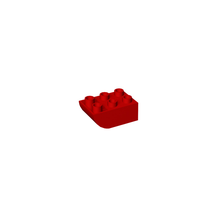 Duplo Red Brick 2 x 3 with Inverted Slope Curve (98252) | Brick Owl ...