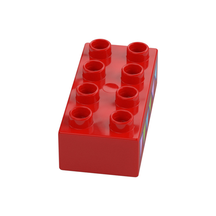 Duplo Brick 2 x 4 with Bunting (3011 / 107928) | Brick Owl - LEGO ...