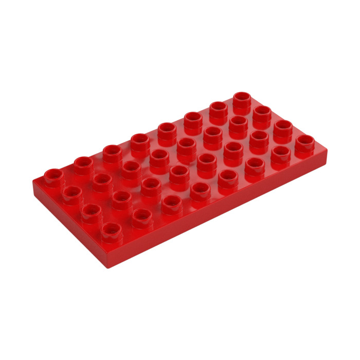 Duplo Red Plate 4 x 8 (4672 / 10199) | Brick Owl - LEGO Marketplace