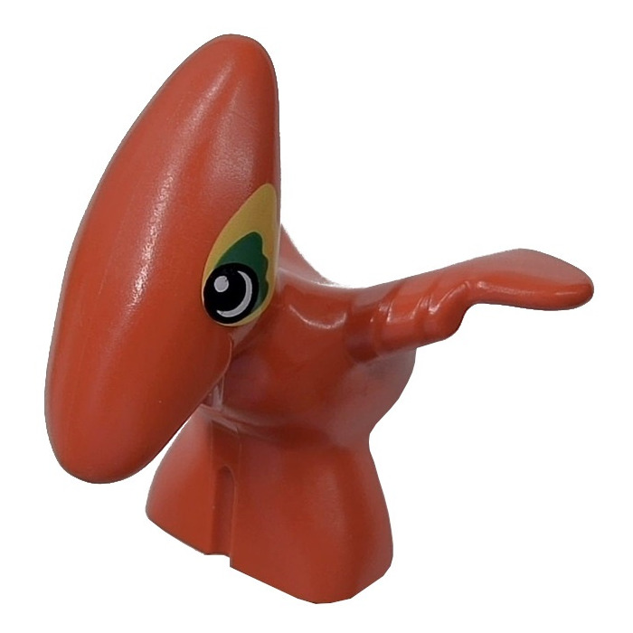 Duplo Red Pteranodon Baby with Green and Yellow Eyes (83744) | Brick ...