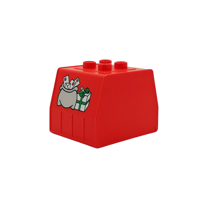 Duplo Red Train Container with Mail | Brick Owl