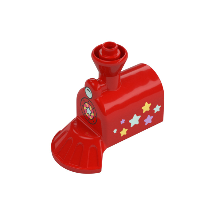 Duplo Train Front 2 x 4 with Headlight and Stars (28592 / 77972 ...