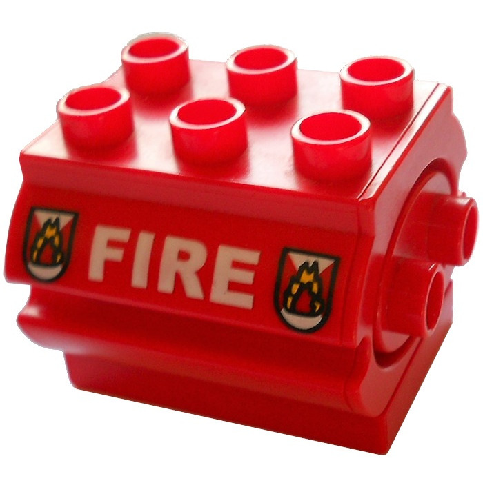 Duplo Watertank with "FIRE" (6429 / 40083) | Brick Owl - LEGO Marketplace