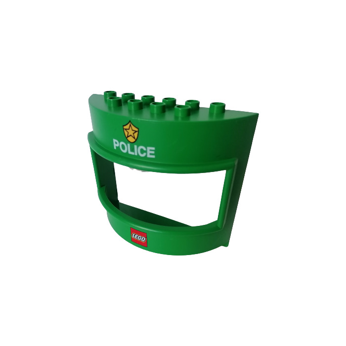 Duplo Round Wall with Window with POLICE (83478) | Brick Owl - LEGO ...