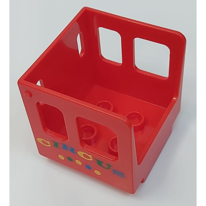 Duplo Steam Engine Cabin with "CIRCUS" (Older, Smaller) (4544 / 83937 ...