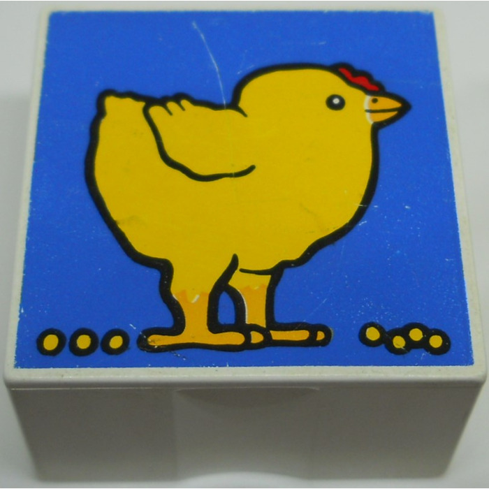 Duplo Tile 2 x 2 x 1 with Chicken Mosaic Print 07 (2756) | Brick Owl ...