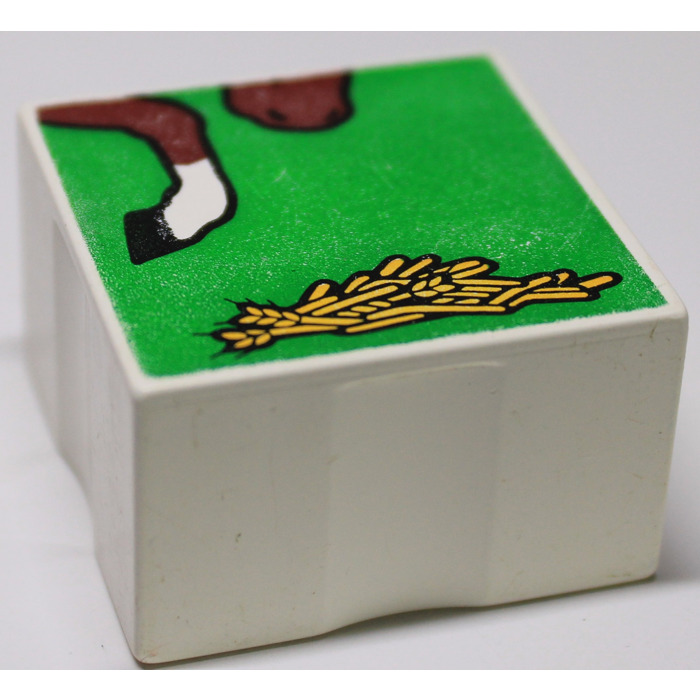 Duplo Tile 2 x 2 x 1 with Horse Mosaic Print 18 (2756) | Brick Owl ...