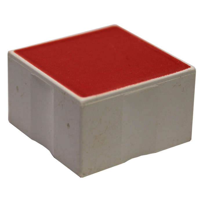 Duplo Tile 2 x 2 x 1 with Red Square Pattern (2756) | Brick Owl - LEGO ...