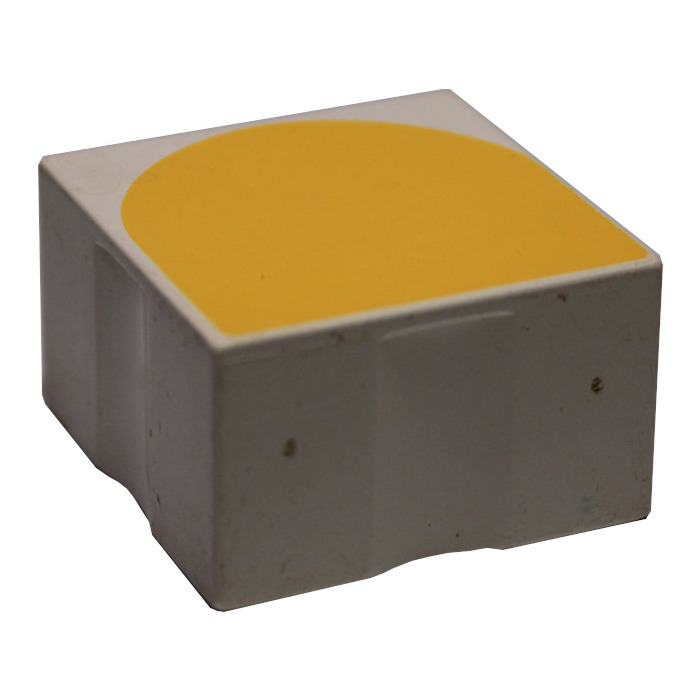 Duplo Tile 2 x 2 x 1 with Yellow Inverse Arch Pattern (2756) | Brick ...