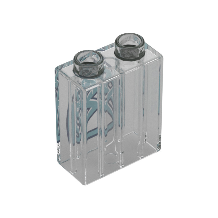 Duplo Transparent Brick 1 x 2 x 2 with Crystal Window (4066) | Brick ...