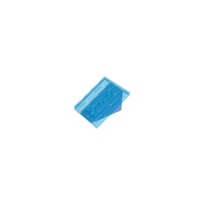 Duplo Shingled Roof 2 x 4 x 2 with Medium Blue Base (55958 / 73566 ...