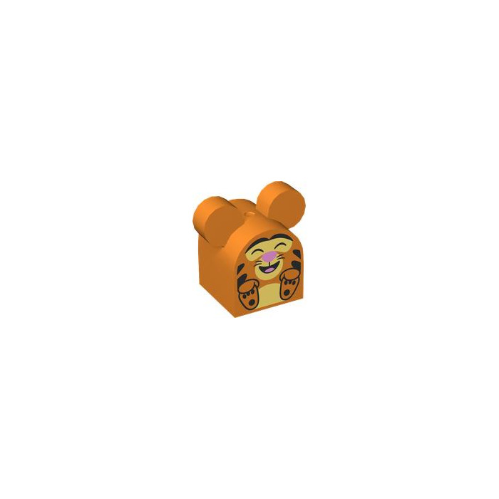 Duplo Duplo Brick 2 x 2 Curved with Ears and Tiger Face | Brick Owl ...