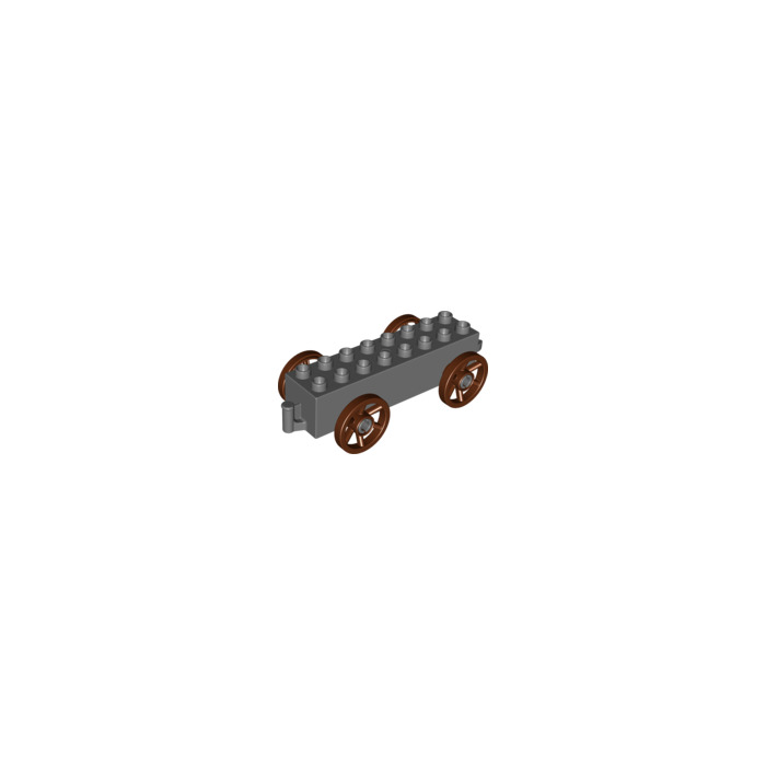 Duplo Wagon with Brown Wheels (76087) | Brick Owl