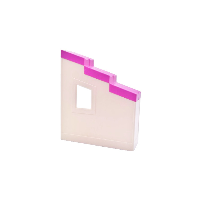 Duplo wall with right window and dark pink roof tiles | Brick Owl ...