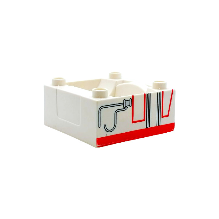 Duplo Train Compartment 4 x 4 x 1.5 with Seat with Stanley (51547 / ...