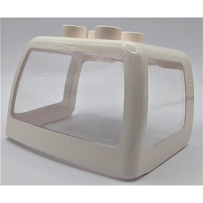 Duplo Vehicle Cabin Enclosed with Trans-Clear Glass (31077) | Brick Owl ...