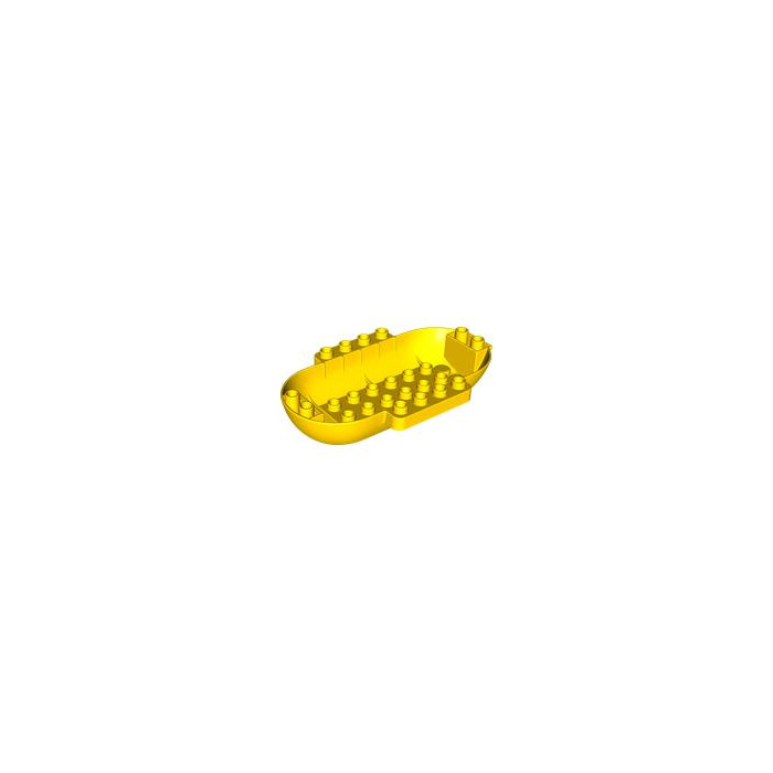 Duplo Yellow Boat Bottom 10 x 6 x 1.5 (43849) | Brick Owl - LEGO ...