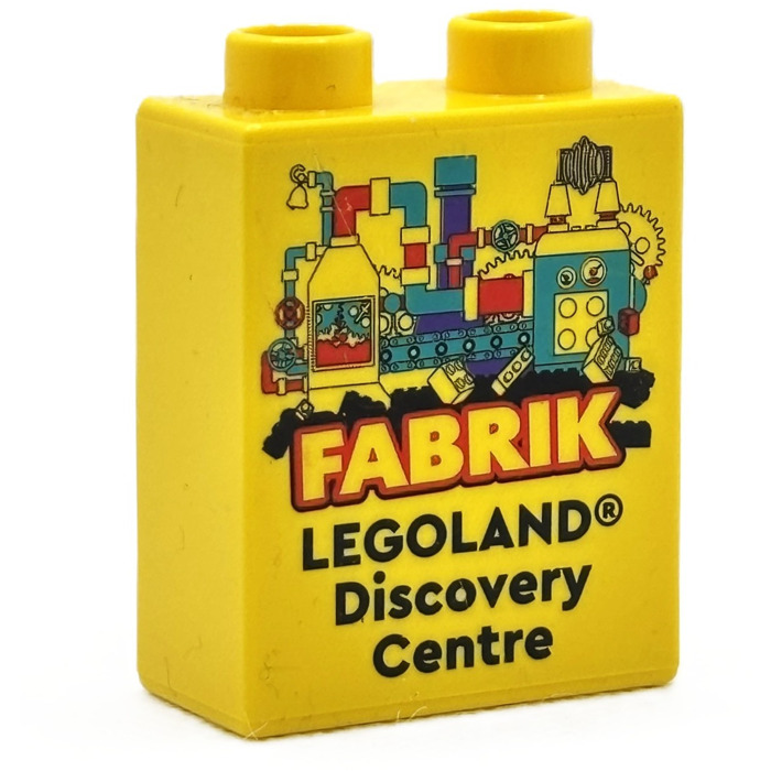 Duplo Yellow Brick 1 x 2 x 2 with FABRIK LEGOLAND Discovery Centre ...