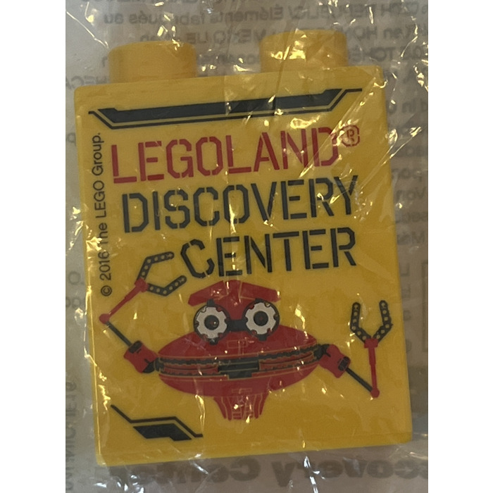 Duplo Yellow Brick 1 x 2 x 2 with Legoland Discovery Center with Red ...
