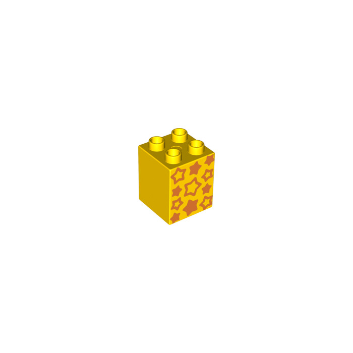 Duplo Brick 2 x 2 x 2 with Stars (12723 / 31110) | Brick Owl - LEGO ...