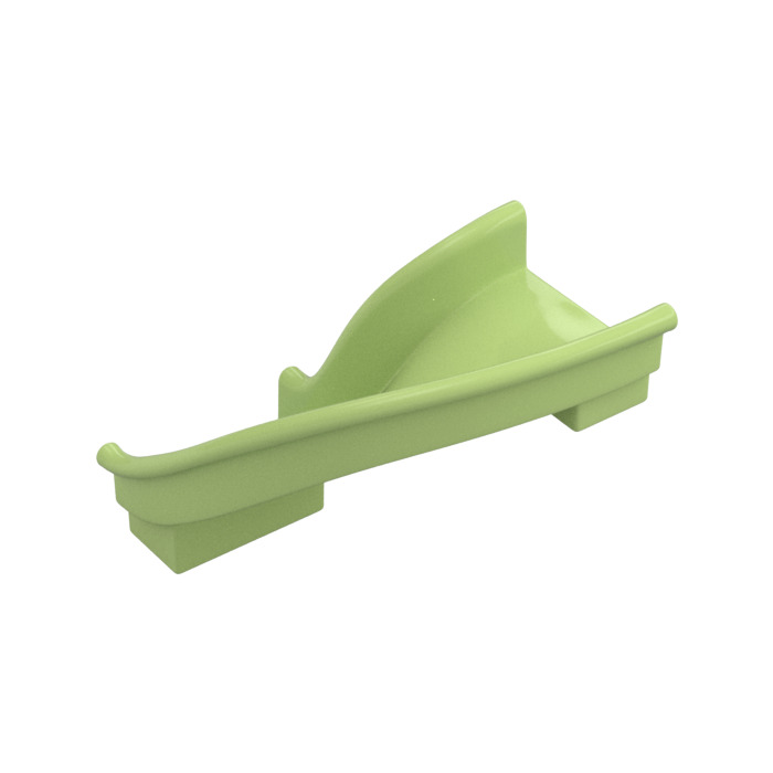 Duplo Yellowish Green Slide 4 x 4 x 3 Curved Right (35088) | Brick Owl