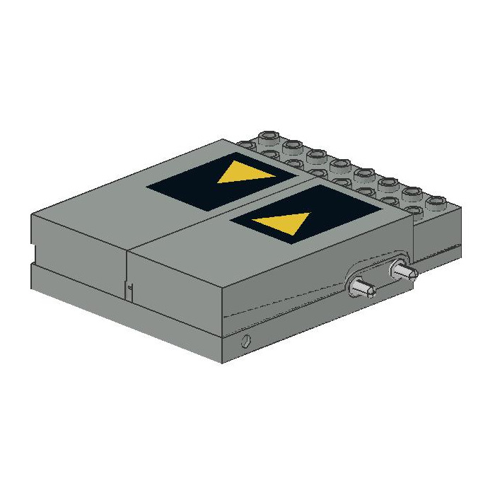 LEGO 12V Train Remote Control 8 x 10 with Decoupler Pattern | Brick Owl