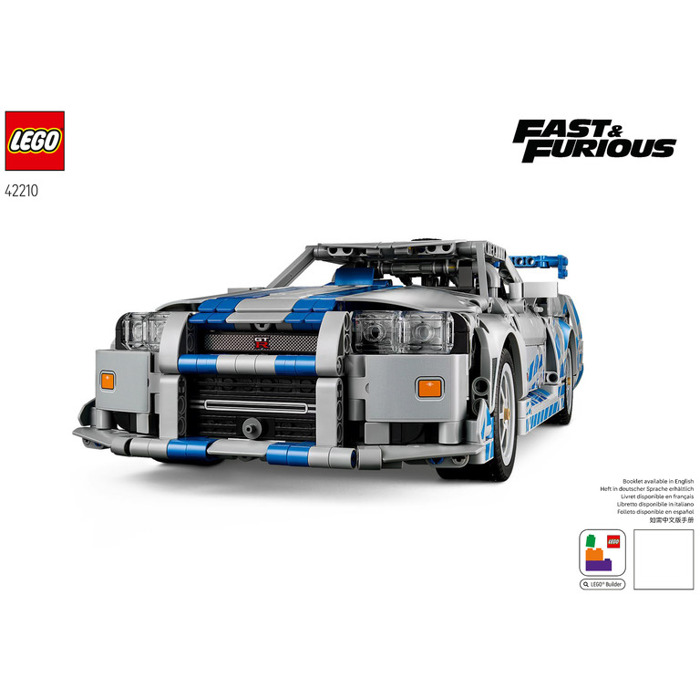 LEGO 2 Fast 2 Furious Nissan Skyline GT-R (R34) Car Set 42210 ...