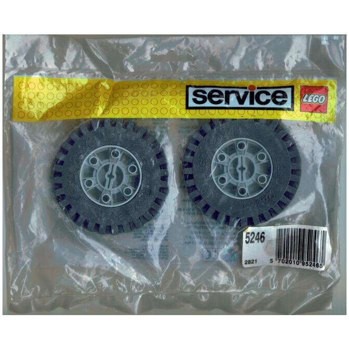 LEGO 2 Tyres and Hubs 81 mm Set 5246 | Brick Owl - LEGO Marketplace