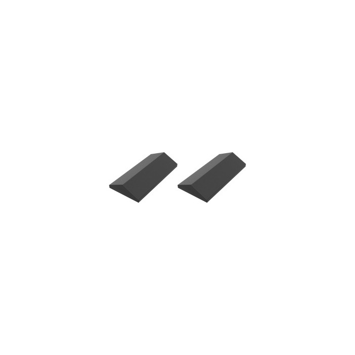LEGO 2 x 4 Ridge Roof Tiles, Low Sloped Black Set B004 | Brick Owl ...