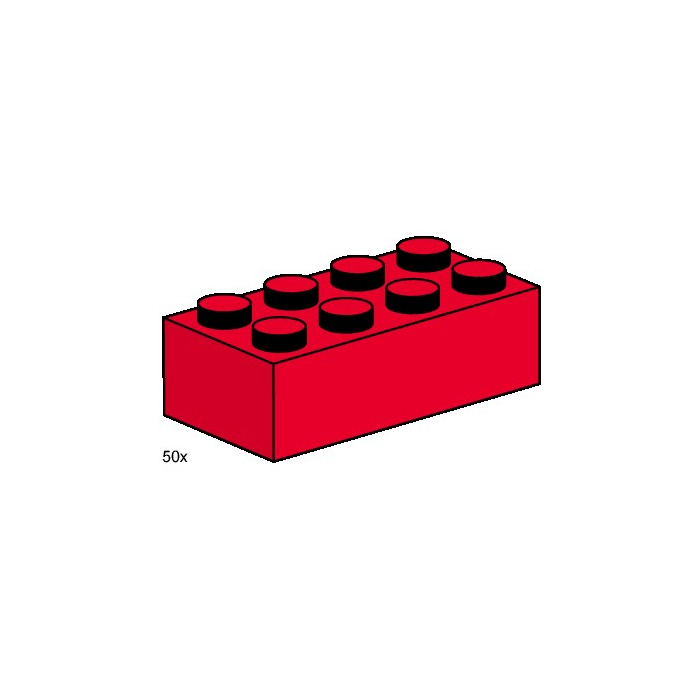 LEGO 2x4 Red Bricks Set 3462 | Brick Owl - LEGO Marketplace