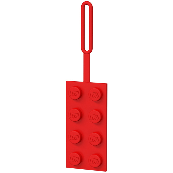 LEGO 2x4 Red Luggage Tag (5005542) | Brick Owl - LEGO Marketplace