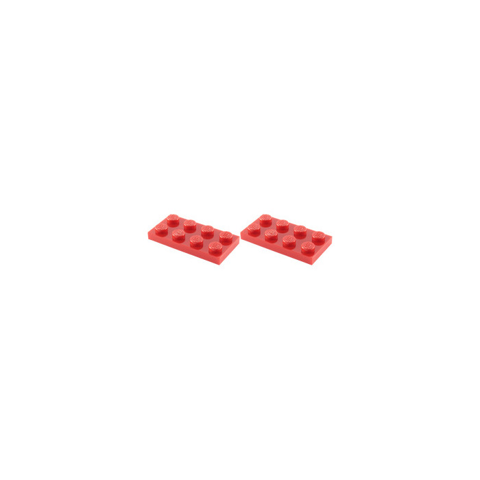 LEGO 2x4 Red Plates Set 3485 | Brick Owl - LEGO Marketplace