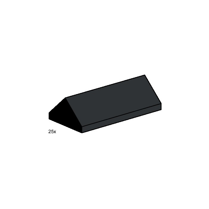 LEGO 2x4 Ridge Roof Tiles Steep Sloped Black Set 3444 | Brick Owl