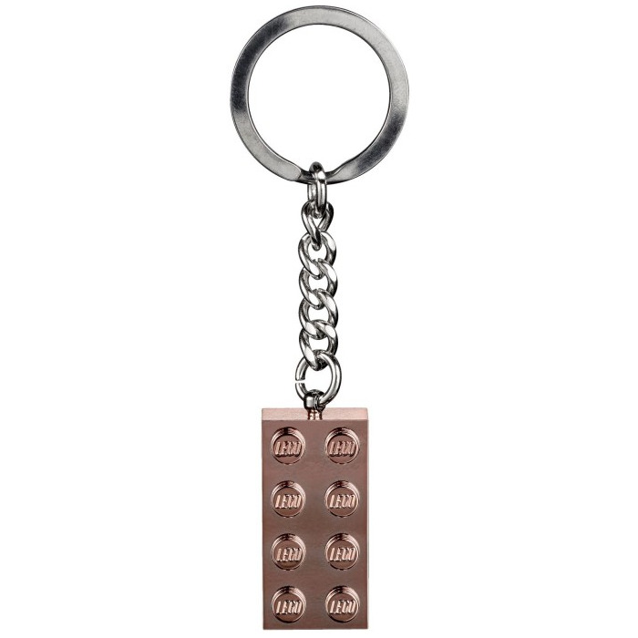 LEGO 2x4 Rose Gold Key Chain (853793) | Brick Owl - LEGO Marketplace