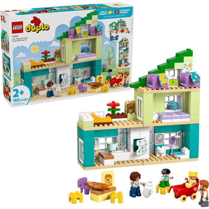 LEGO 3 in 1 Modern Family House with Figures Set 10470 | Brick Owl