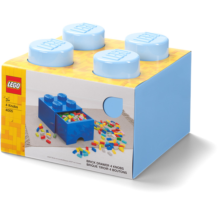 LEGO 4 Stud Brick Drawer Light Blue (5006181) | Brick Owl - LEGO ...