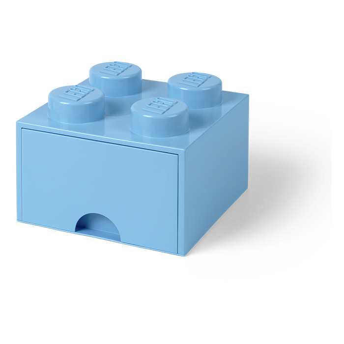 LEGO 4 Stud Brick Drawer Light Blue (5006181) | Brick Owl - LEGO ...