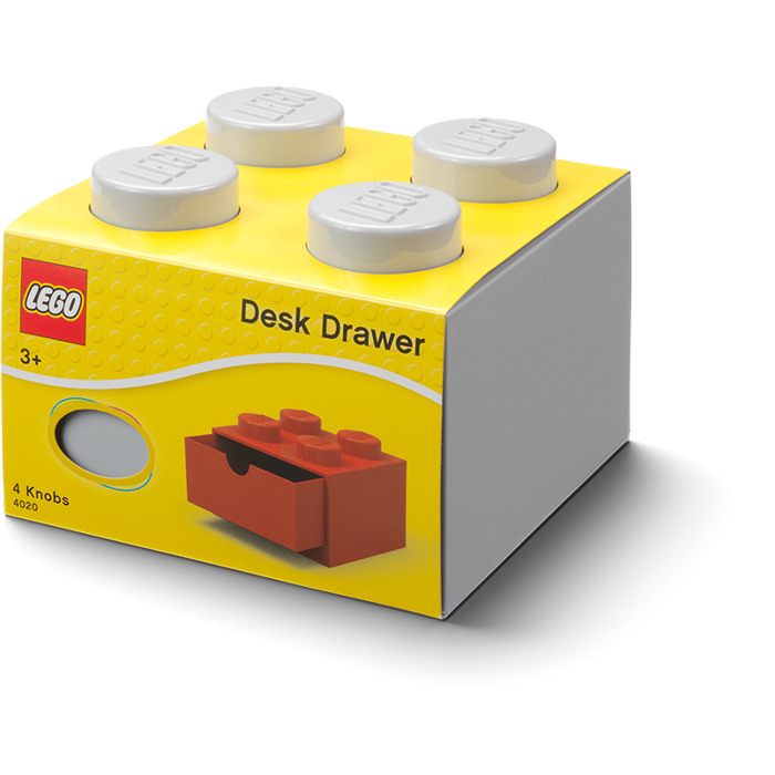 LEGO 4 Stud Desk Drawer Gray (5006875) | Brick Owl