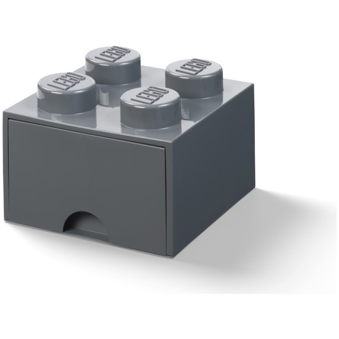 LEGO 4 Stud Storage Brick Dark Gray (5006933) | Brick Owl - LEGO ...
