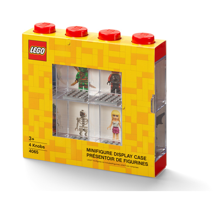 LEGO 8 Minifigure Display Case Red (5006151) | Brick Owl - LEGO Marketplace
