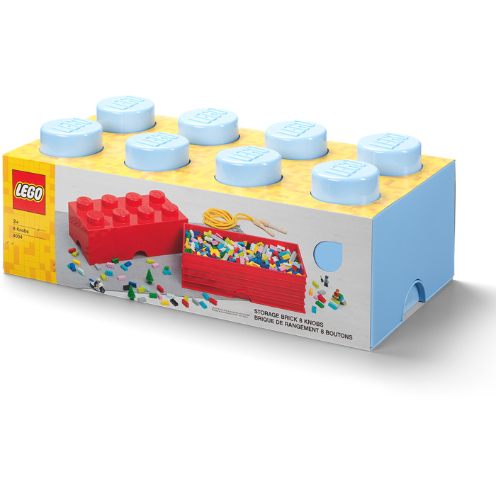 LEGO 8 Stud Storage Brick Light Blue (5006918) | Brick Owl - LEGO ...