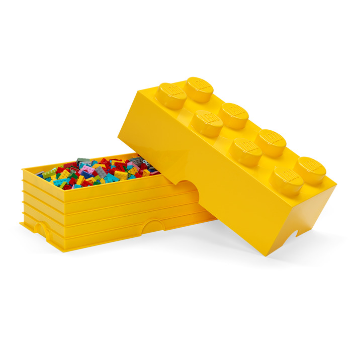 LEGO 8 Stud Storage Brick Yellow (5006916) | Brick Owl - LEGO Marketplace