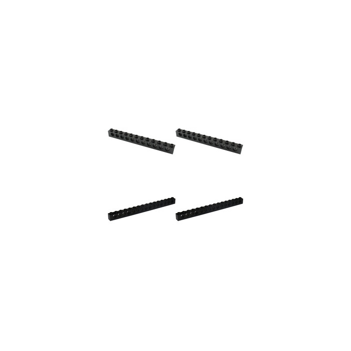 LEGO 8 Technic Beams Black Set 5237 | Brick Owl - LEGO Marketplace