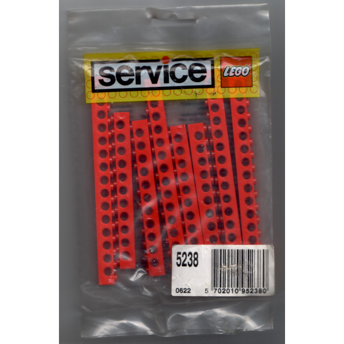 LEGO 8 Technic Beams Red 5238 Inventaire | Brick Owl - LEGO Marché