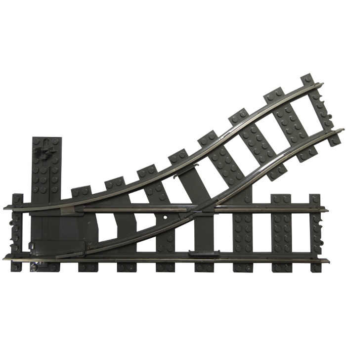 LEGO 9V Train Track Switch Point - Left (2861 / 75542) | Brick Owl
