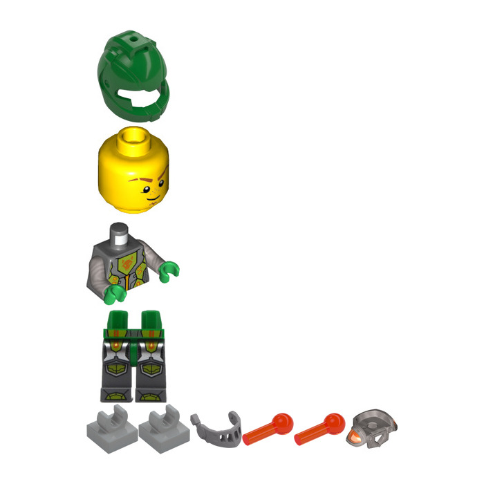 LEGO Aaron with Silver Visor and Armor with 2 Clips Minifigure | Brick ...