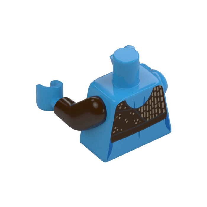 LEGO Aayla Secura with Dark Azure Skin and Flesh Lips Minifig Torso ...