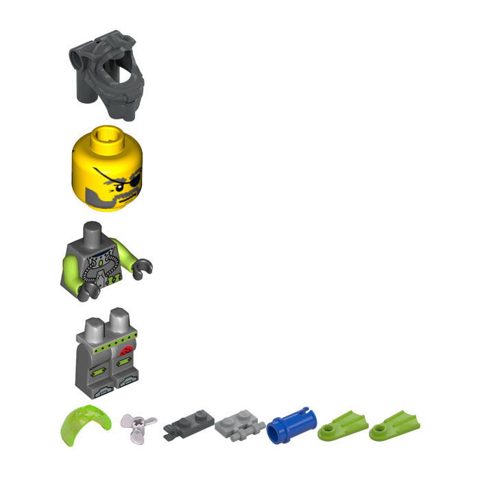 LEGO Ace Speedman Diver with Propeller Minifigure | Brick Owl - LEGO ...