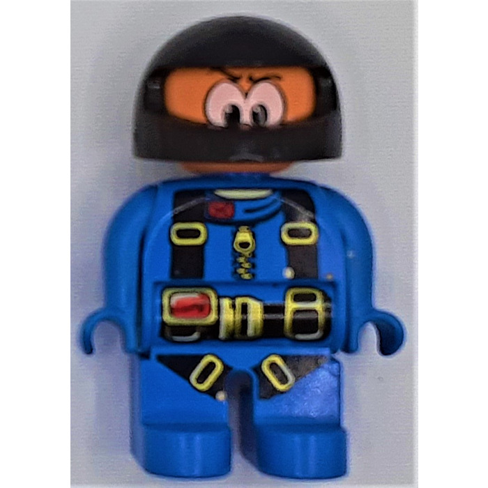 LEGO Action Wheeler with Blue Suit and Black Helmet Duplo Figure ...