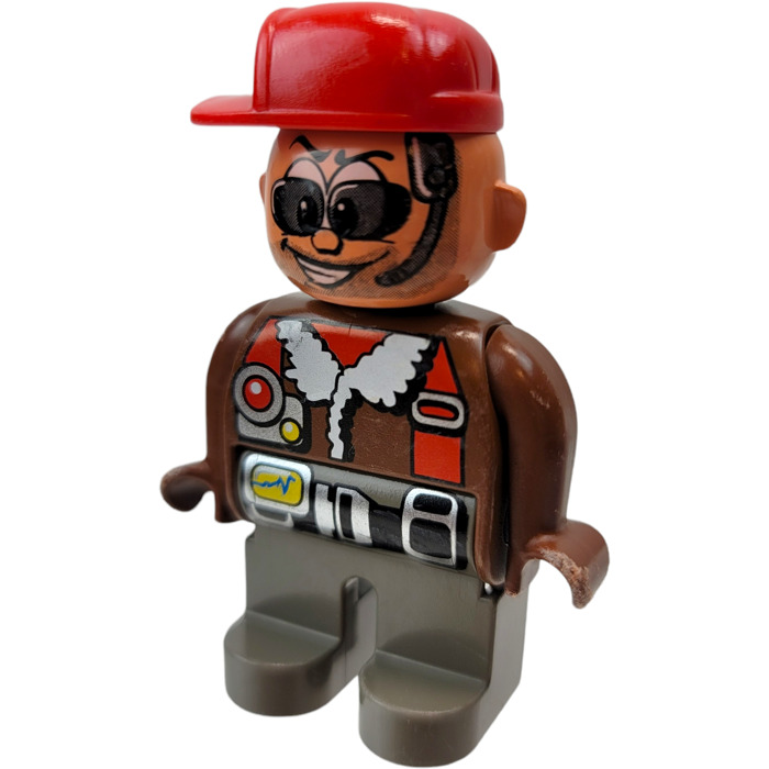 LEGO Action Wheeler with Brown Top with Fleece Duplo Figure | Brick Owl ...